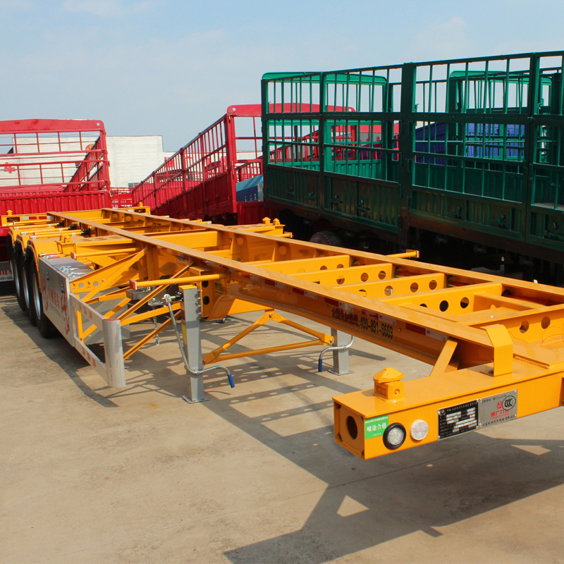3 Axle 40ft Skeleton Trailer for Sale factory_supplier_manufacturer ...